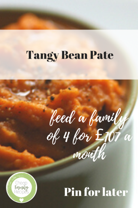 Tangy Bean Pate - Cheap Family Recipes